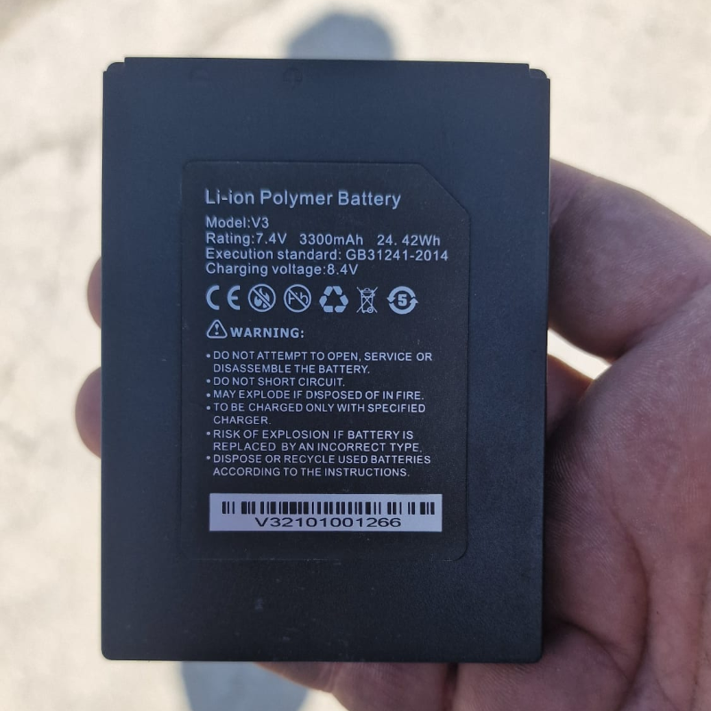 V3 Battery 7.4V 3300mAh Lithium Battery for Cctv Tester X4-ADH/X4-ADH ...