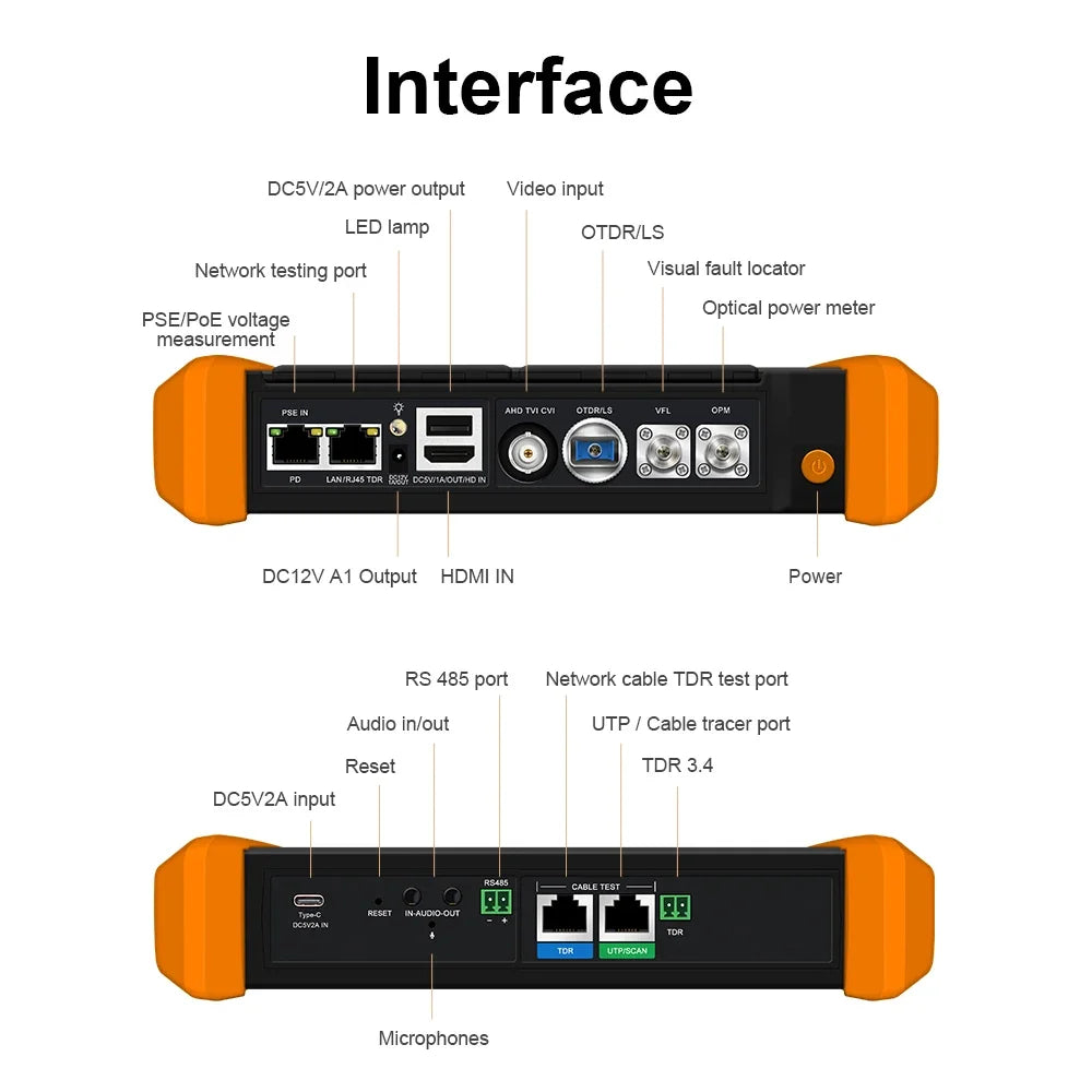 MOT-65 Multi-Function OTDR Fiber Optic Fiber Optic OTDR Tester 5.4 ...